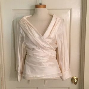 Worth Tops | Top 4 Pattern Sleeve Zipper Career Embellish | Poshmark